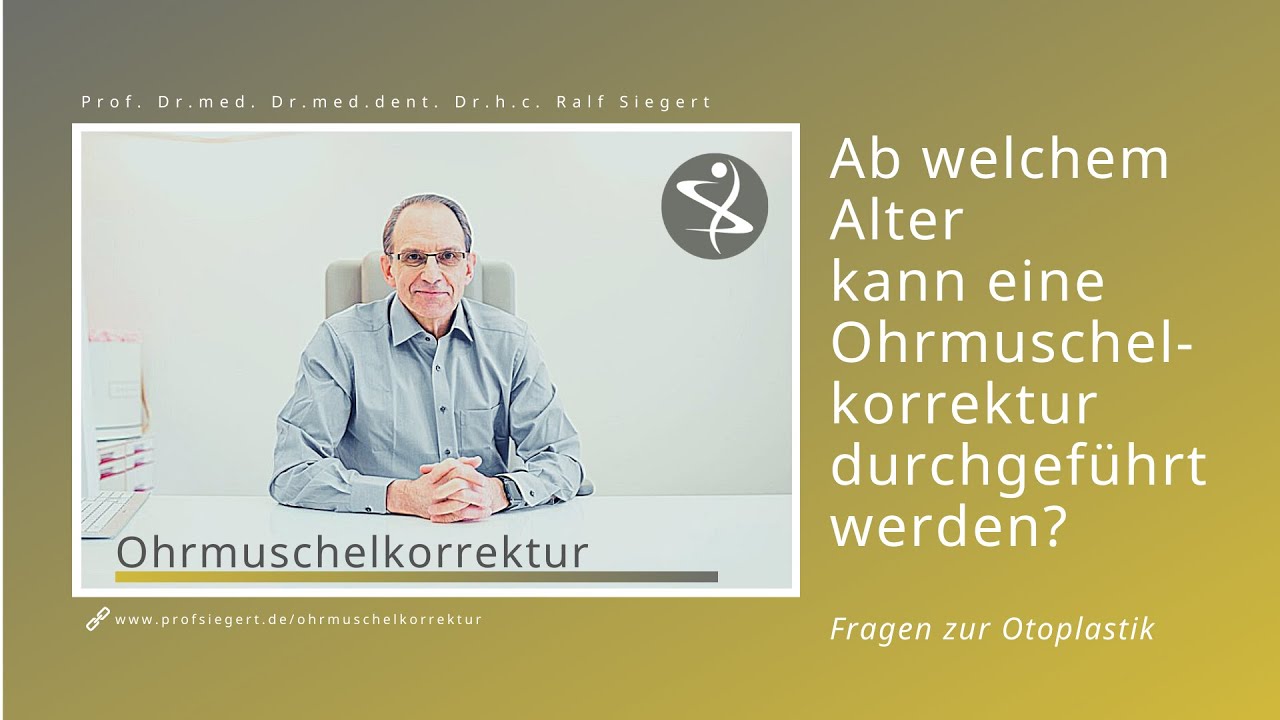 Otopexie | Prof. Ralf Siegert: Ohrmuschelkorrektur & Ohren anlegen