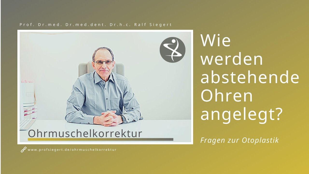 Otopexie | Prof. Ralf Siegert: Ohrmuschelkorrektur & Ohren anlegen